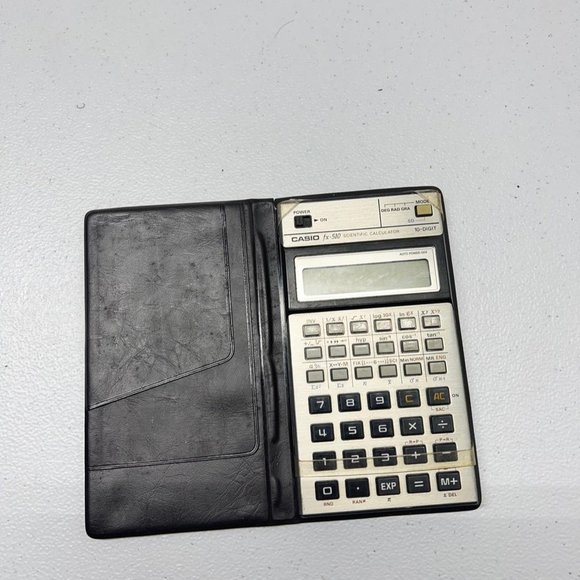 Casio | Office | Vintage Rare Casio Scientific Calculator Fx5 Case ...